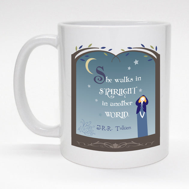 She Walks in Starlight Mug | Tolkien Coffee & Tea Gifts | Atomic Mugs