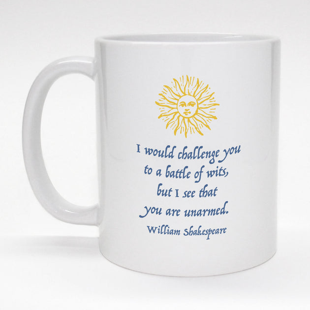 Battle of Wits Mug | Shakespeare Coffee & Tea Gifts | Atomic Mugs