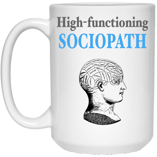 High-Functioning Sociopath Mug | Office Coworker Gifts | Atomic Mugs