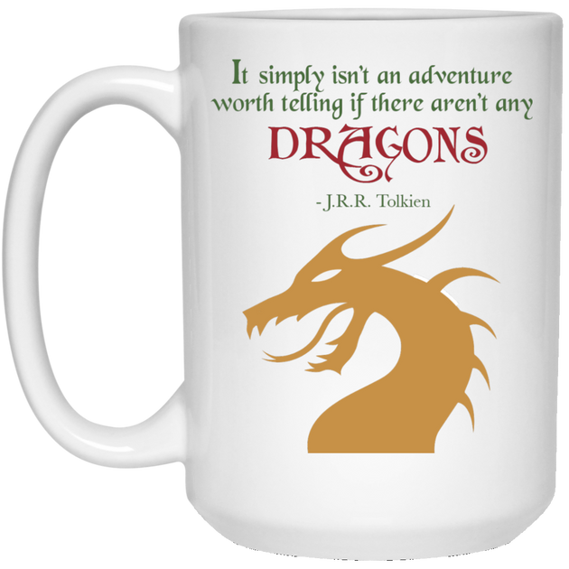 Dragon Quote Mug | Tolkien Coffee & Tea Gifts | Atomic Mugs