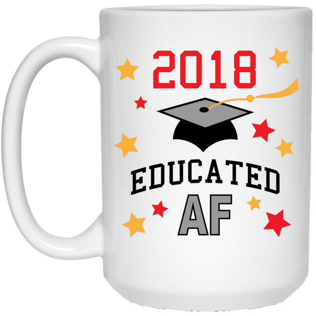 2018 Educated AF | Graduation Coffee & Tea Gifts | Atomic Mugs